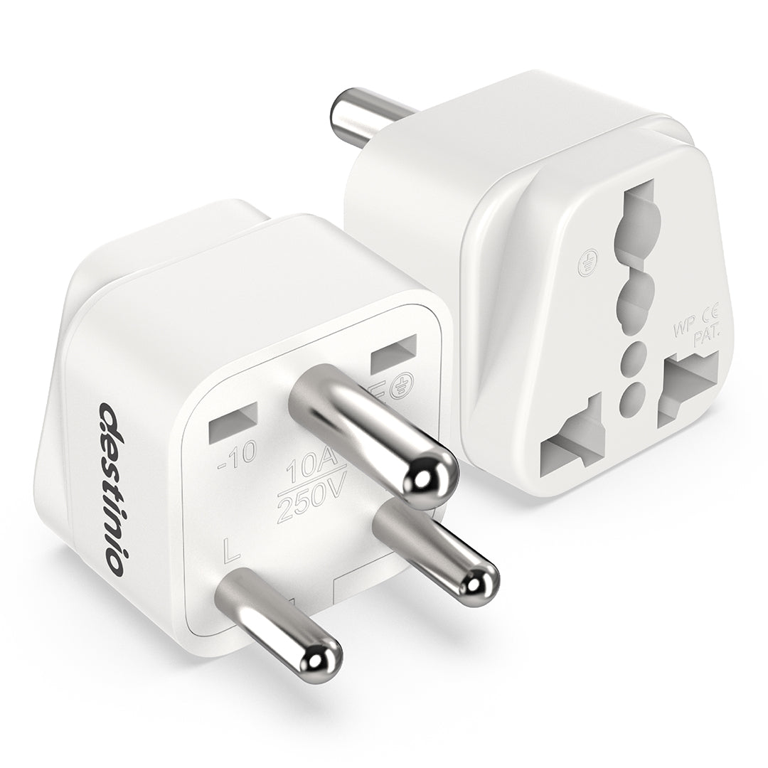 Buy Destinio World to India (Type D) Travel Adapter Plug - Destinio.in